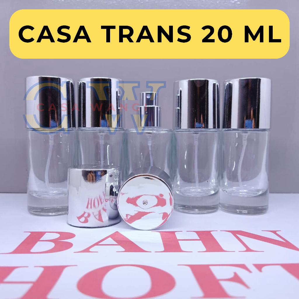 Jual (1 LUSIN) CASA TRANS 20 ML PERLUSIN.BOTOL PARFUM KOSONG MODEL CASA ...