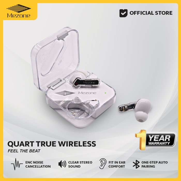 Jual TWS Earphone Headset Mezone QUARTZ Bluetooth 5.1 Wireless Music ...