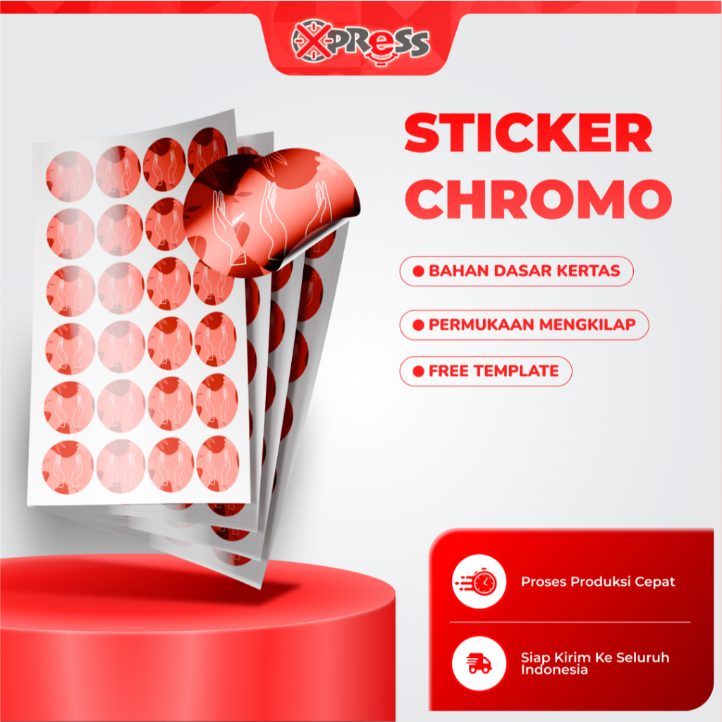 Jual Sticker Label Chromo / Sticker Label Kertas / Stiker Chromo ...