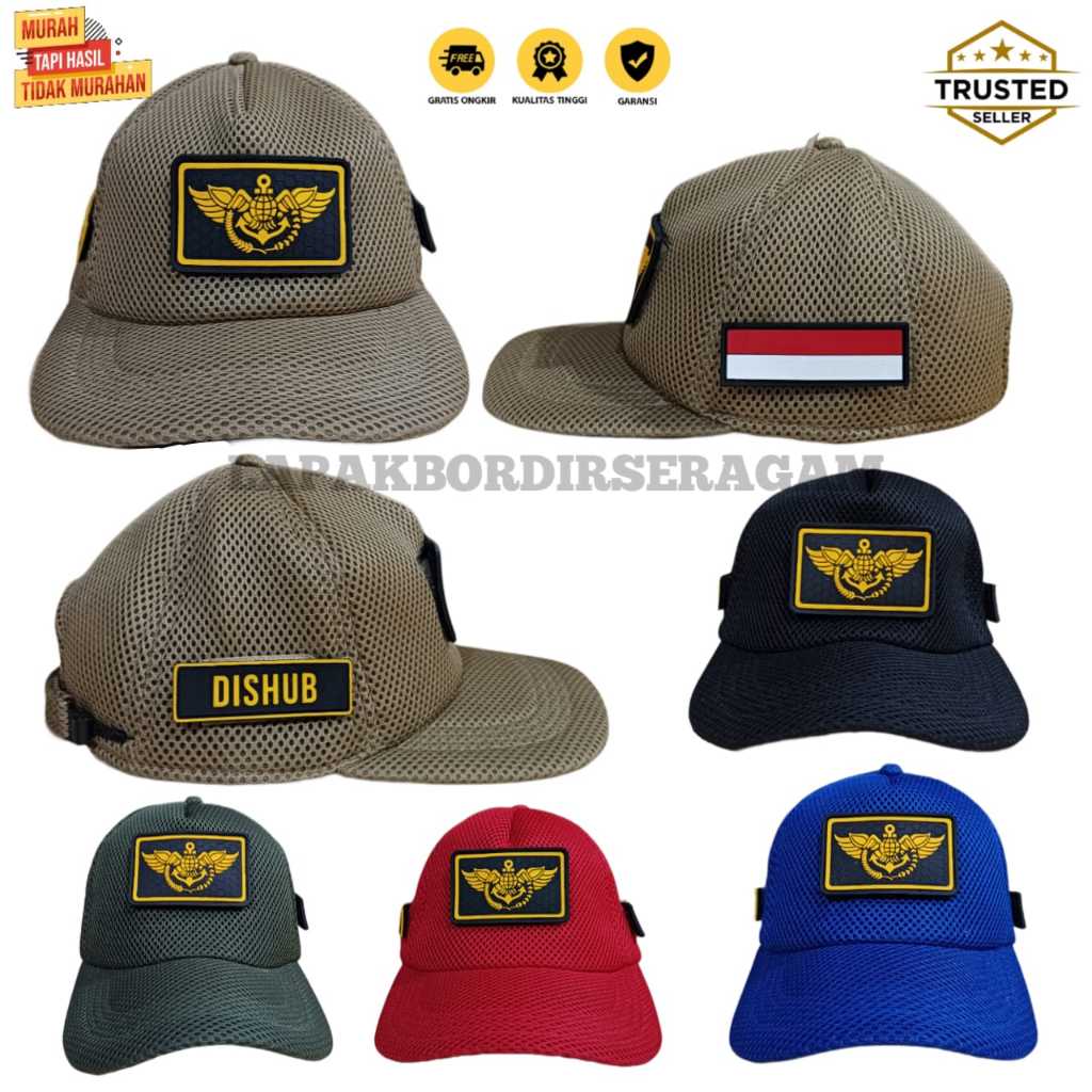 Jual TOPI EMBLEM VELCRO LOGO DISHUB BISA DIPASANG COPOT SUDAH DAPAT 1 ...