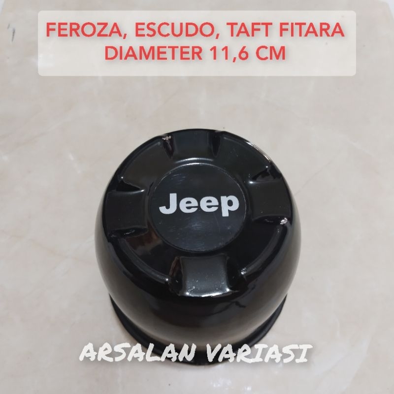 Jual Dop roda tutup velg mobil FEROZA, ESCUDO, TAFT FITARA logo JEEP ...