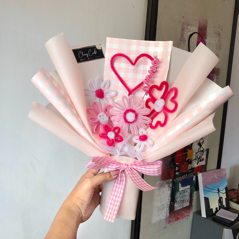 Jual BOUQUET PIPE CLEANER (READY STOCK!) || Colorfull Small bouquet ...