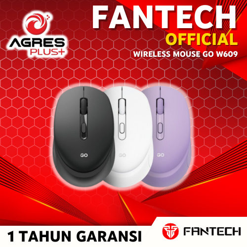 Jual FANTECH GO Wireless Mouse High Performance 1600DPI DONGLE W609 AGP | Shopee Indonesia