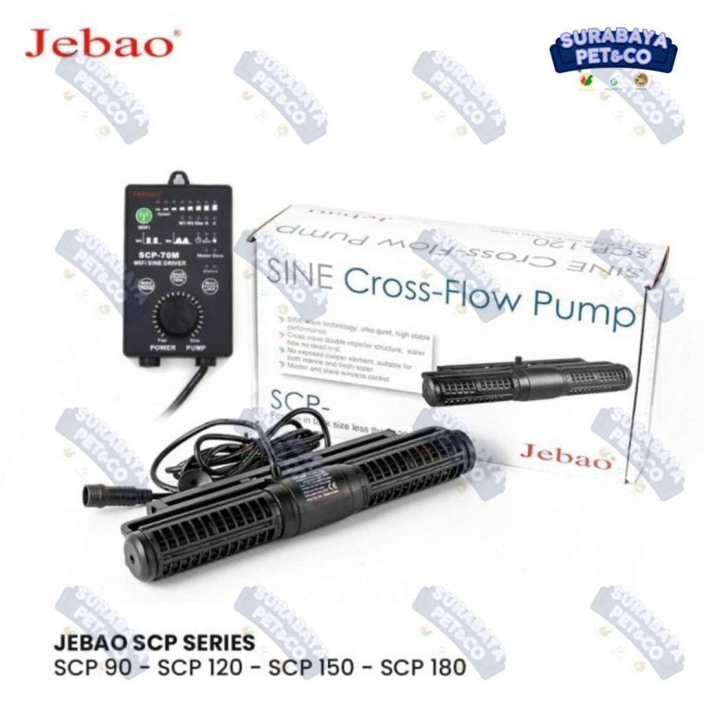 Jual Jebao Cross Flow Wavemaker SCP 180 (wavemaker air laut 32,000 LPH ...