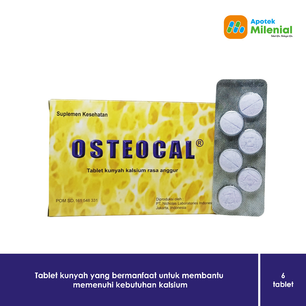 Jual Osteocal Plus Harga Perblister isi 6 Tablet / Untuk Memenuhi ...
