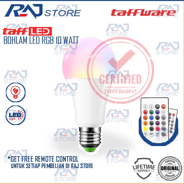 Jual 1 ORIGINAL LAMPU RGB 1WATT REMOTE FULL WARNA ADA VIDEO PREVIEW x ...
