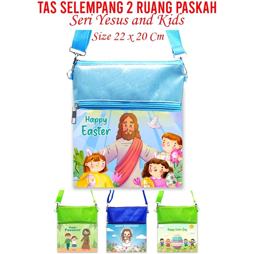 Jual DIJAMIN BARU Souvenir Easter Paskah Sling 2 Ruang Tas Alkitab ...