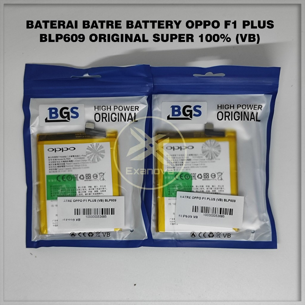 Jual BATERAI BATRAI BATRE BATTERY OPPO F1 PLUS BLP609 ORIGINAL SUPER ...