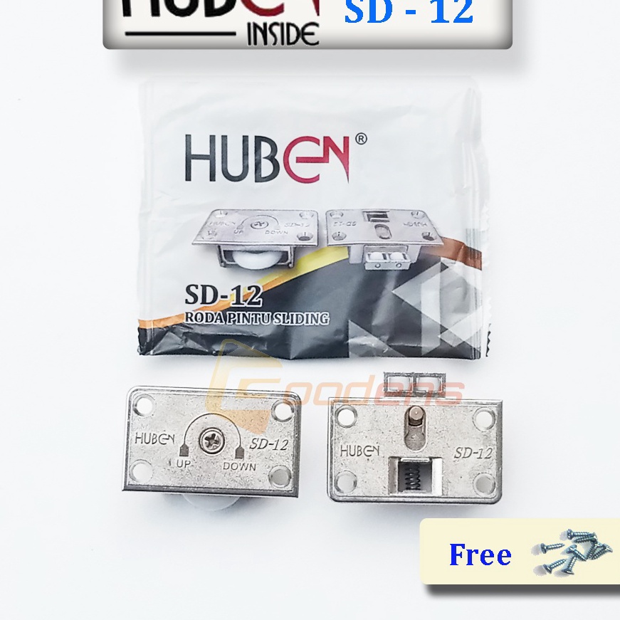 Jual Eksklusif Huben SD12 Roda Pintu Lemari Geser Roda Pintu Sliding | Shopee Indonesia