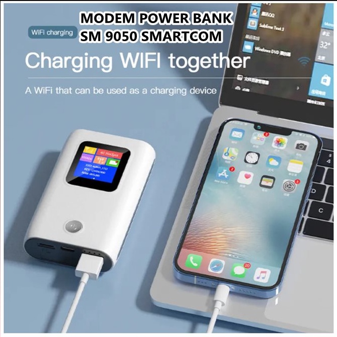 Jual Modem Wifi 4G LTE with Power Bank SMARTCOM SM95 PRO 6mAh y W5T7 ...