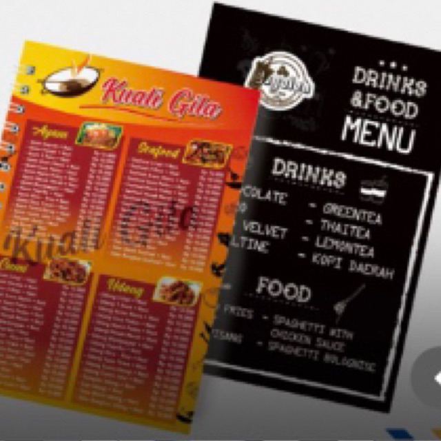 Jual Daftar Menu Ukuran A4 Laminating Press | Daftar Menu Custom Murah ...