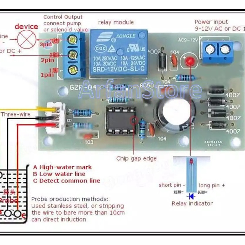 Jual berkualitas Sensor ketinggian air module otomatis pompa air Liquid ...