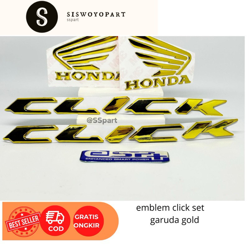 Jual emblem timbul click set garuda gold logo timbul click set garuda ...