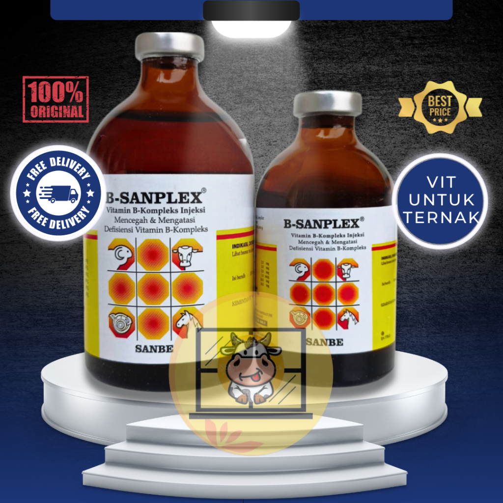 Jual B SANPLEX 100ml & B SANPLEX 50ml - Vitamin B kompleks Hewan ...