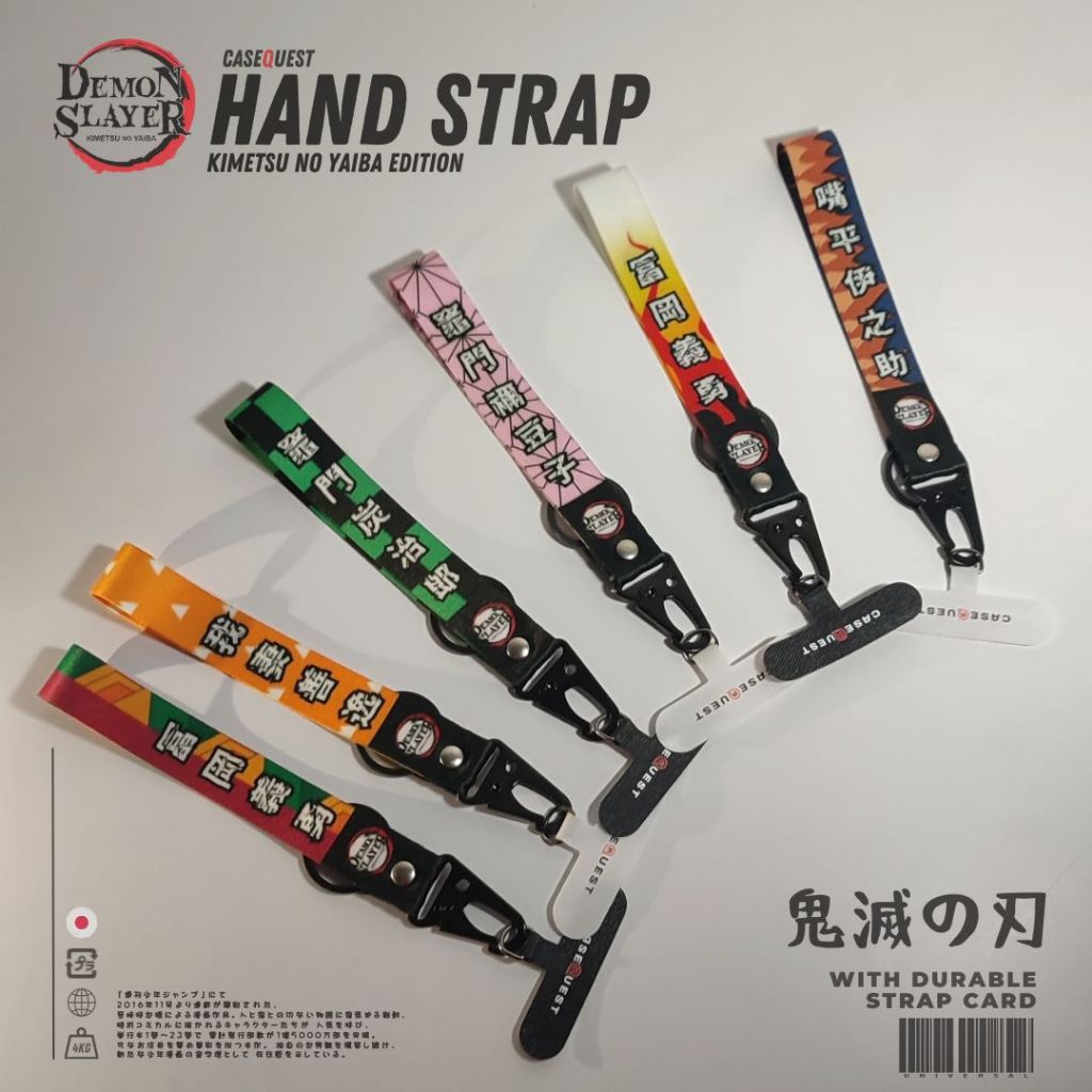 Jual (Bundling Only with Case) Demon Slayer Hand Strap + Strap Card ...