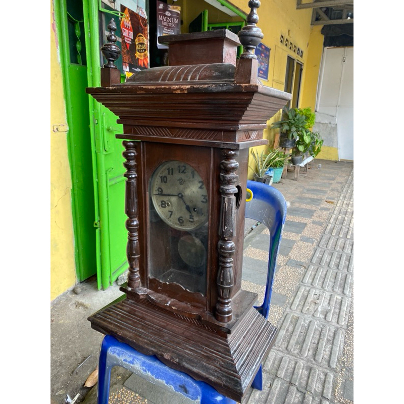 Jual jam meja kuno bahan kayu jadul | Shopee Indonesia