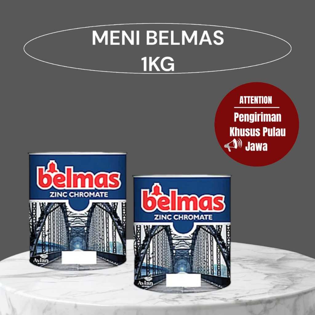 Jual Meni besi Belmas 1 kg. Zinc chromate. Cat anti karat, meni besi ...