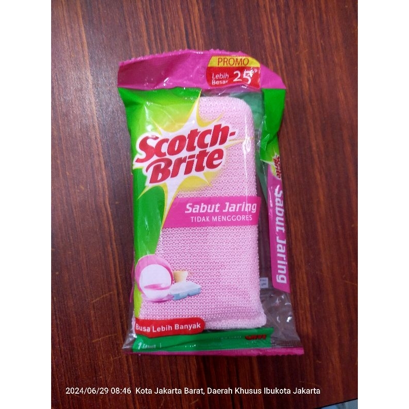 Jual SCOTCH BRITE SABUT JARING TIDAK MENGORES | Shopee Indonesia