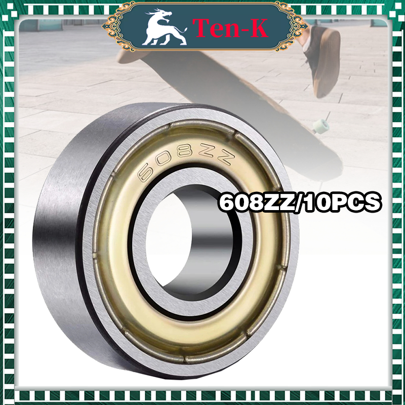 Jual 10pcs 608 ZZ Miniature Ball Bearing 8 X 22 X 7 MM Bearing 608 ZZ | Shopee Indonesia