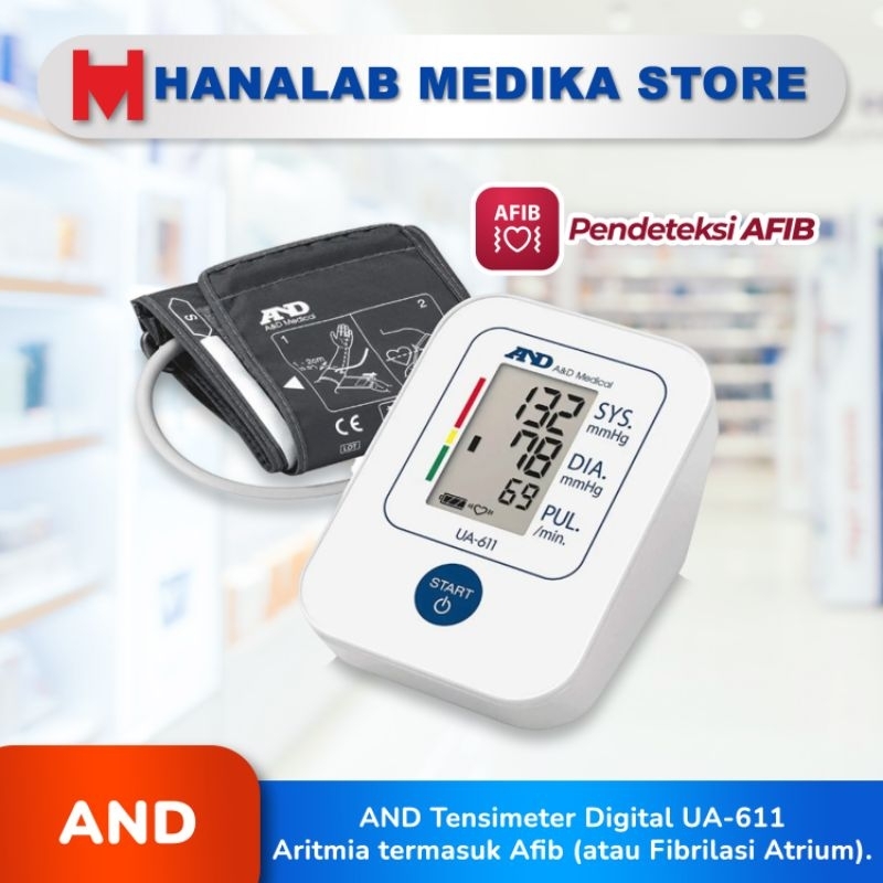 Jual AND Tensimeter Digital UA-611 Aritmia termasuk Afib (atau ... Jual AND Tensimeter Digital UA-611 Aritmia termasuk Afib (atau ...
