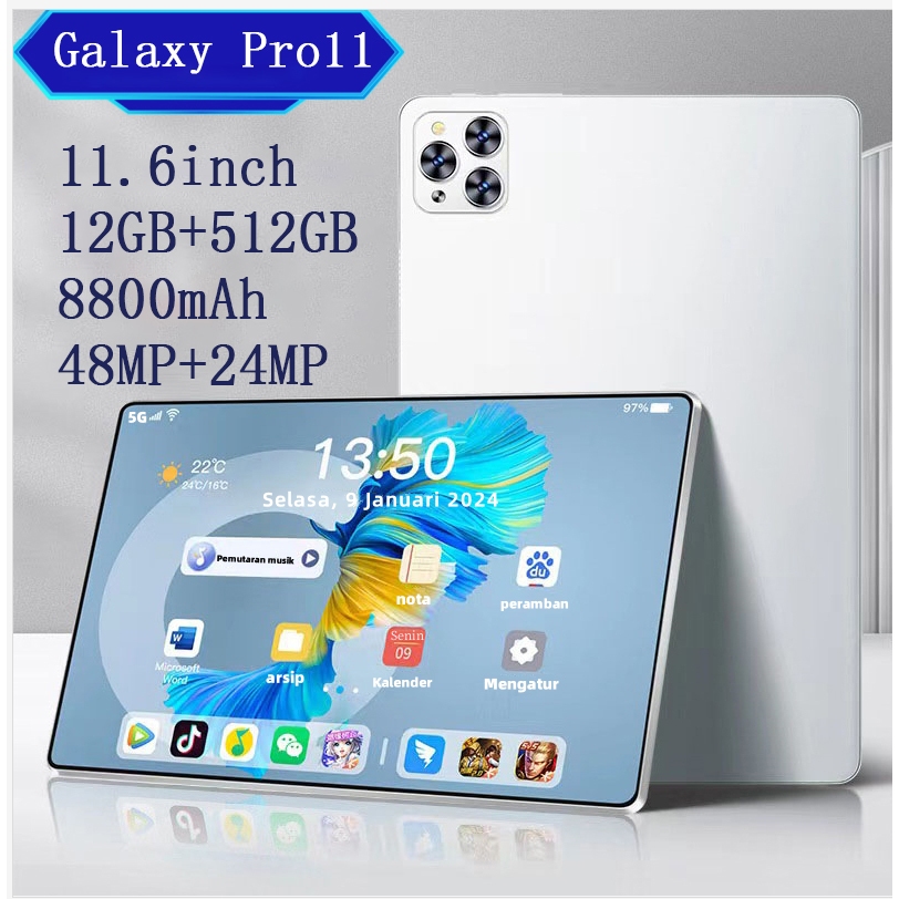 Jual 【Bisa COD】Tablet Murah Tablet Baru Pro11/S11 ROM 16GB+512GB 11 ...