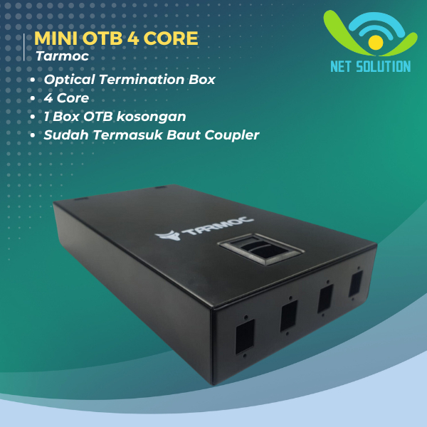 Jual Tarmoc Fiber Optic mini OTB 4 Core SC | Roset FO Besi 4C Kosongan | Shopee Indonesia
