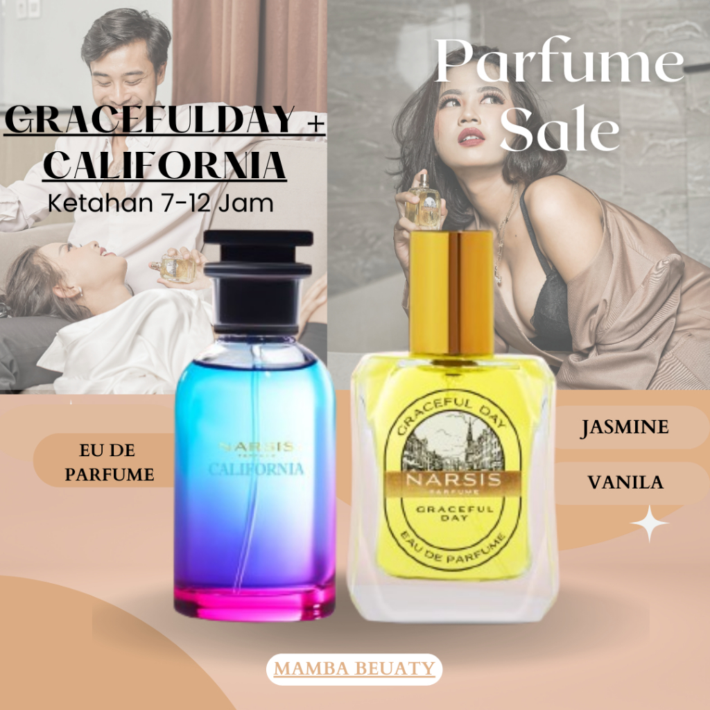 Jual Narsis California Eau de Parfume + Narsis Graceful Day Eau de ...