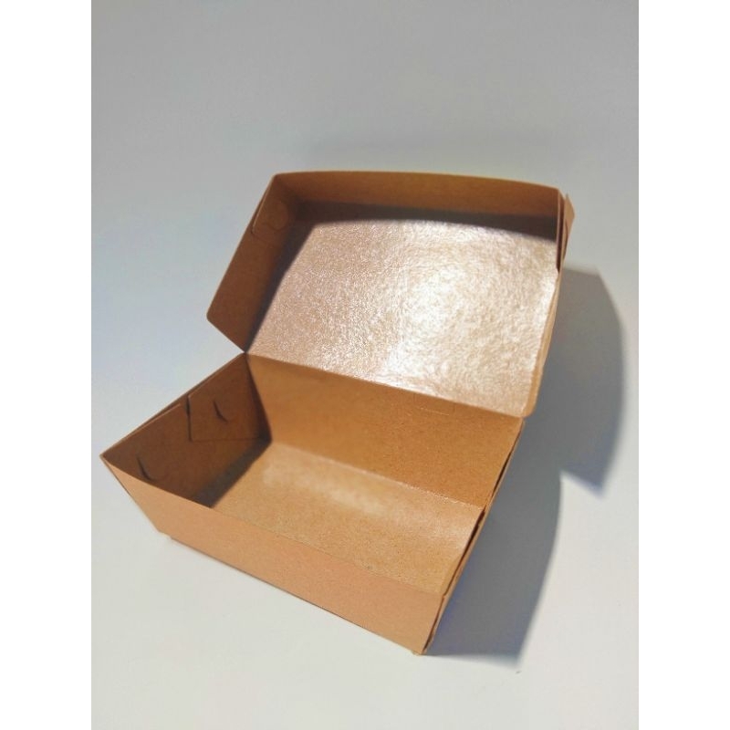 Jual paper lunch box ukuran S baru/ box pisang keju / box tahu bulat ...