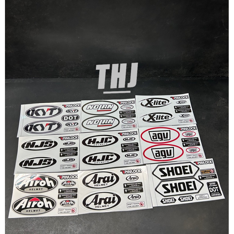 Jual Sticker logo KYT DLL (All Merk Bisa Pilih di Variant) | Shopee ...