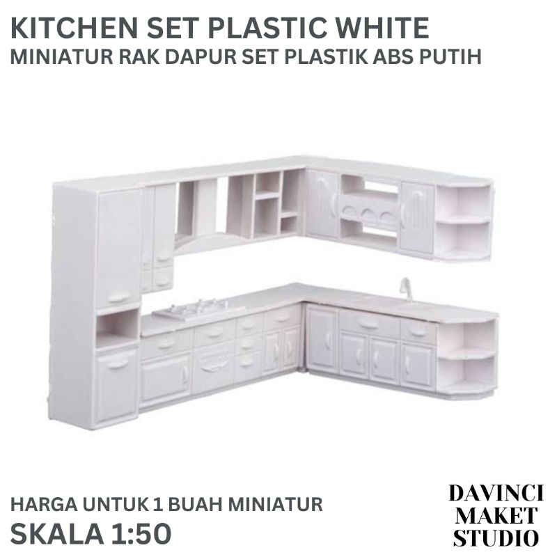 Jual (Set) Kitchen Set Almari Dapur Rak 50 64 Maket Miniatur Diorama - KitchenSet Skala 1:50 1: ...