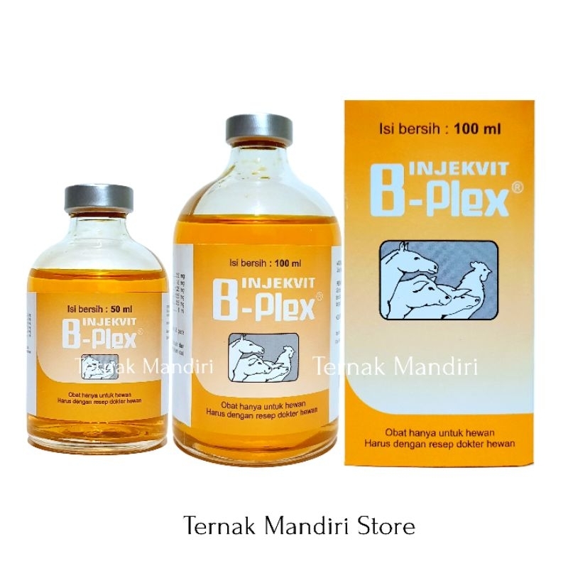 Jual BPLEX 50-100 ML injek vitamin B kompleks untuk hewan | Shopee ...