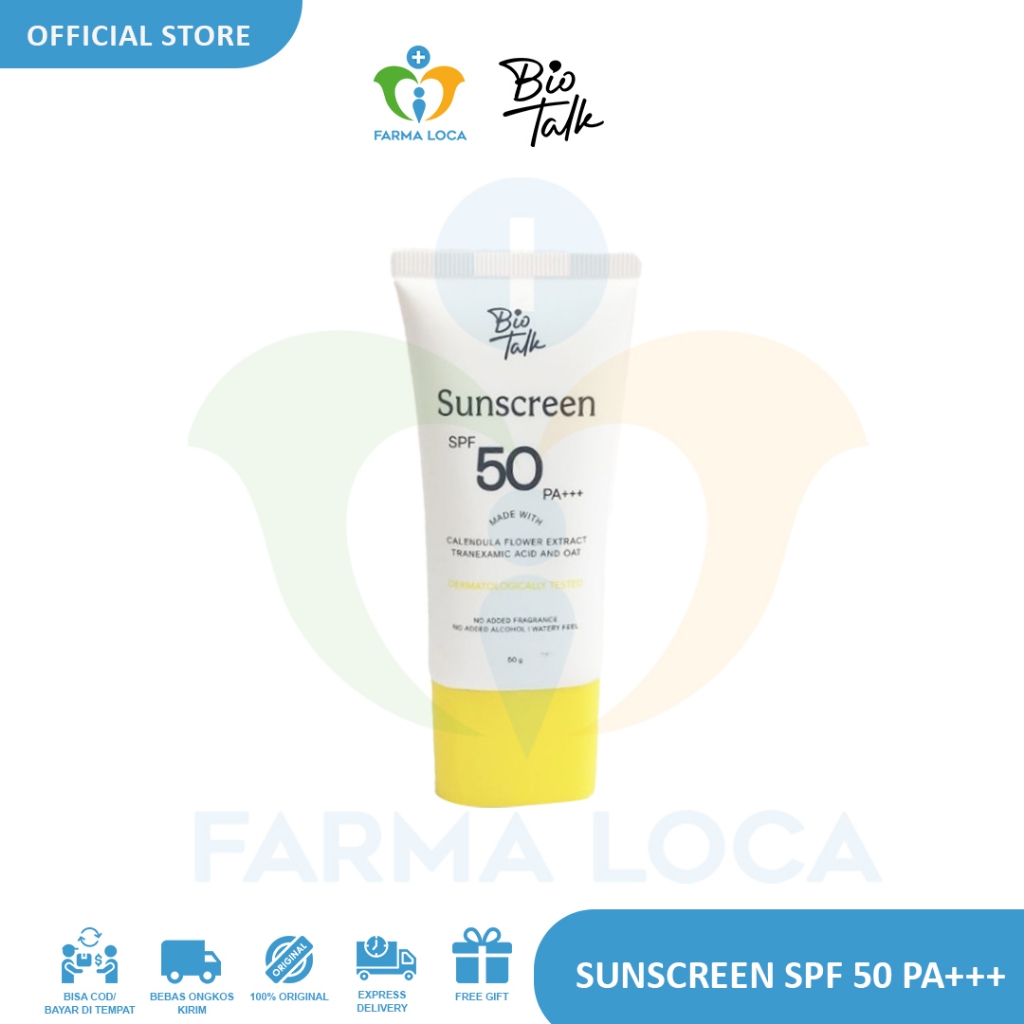 Jual Farma Loca - Biotalk Sunscreen SPF 50 PA+++ | Watery , Sensitive ...