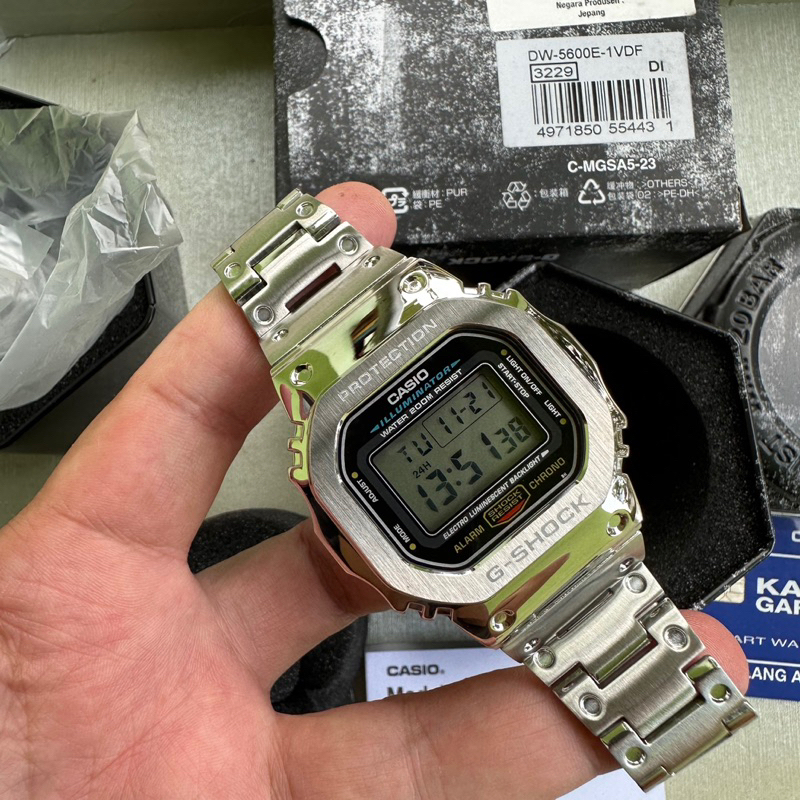 Jual g shock dw 5600 gshock dw5600 g-shock dw-5600 custom bezel strap ...