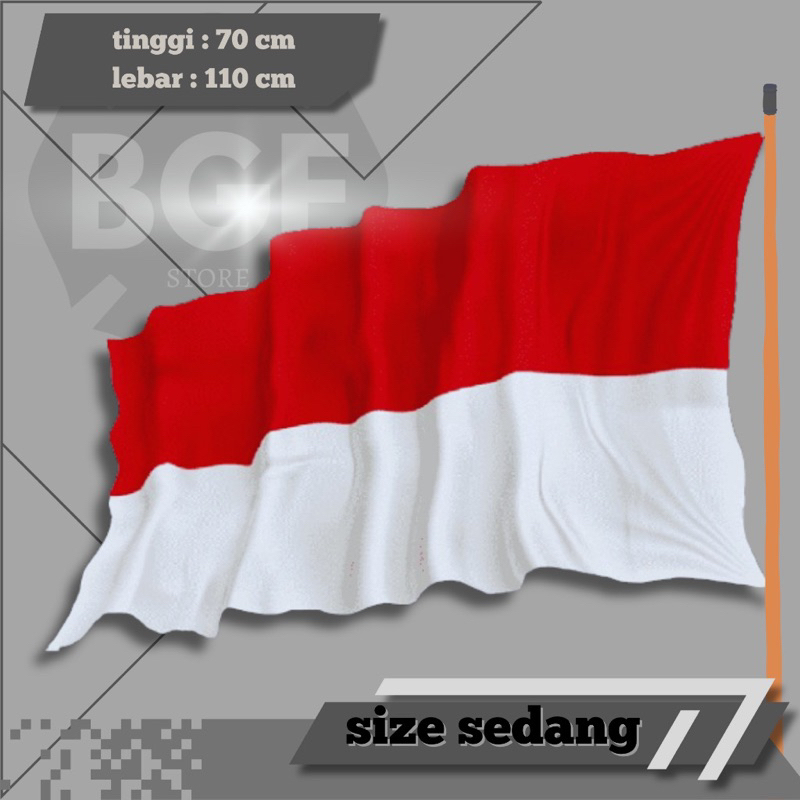 Jual BENDERA MERAH PUTIH BENDERA INDONESIA SIZE SEDANG | Shopee Indonesia
