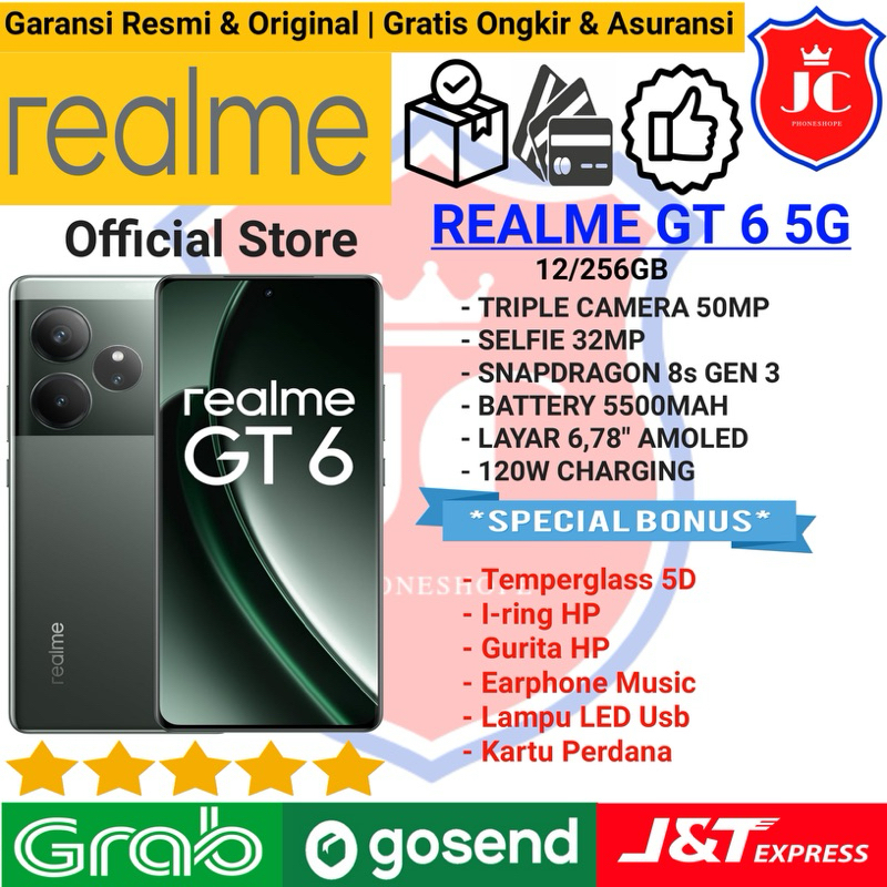 Jual REALME GT 6 5G RAM 12/256GB GARANSI RESMI REALME INDONESIA | Shopee Indonesia