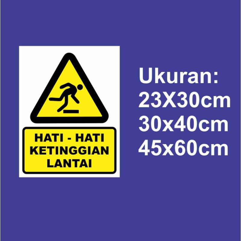 Jual STIKER HATI HATI KETINGGIAN LANTAI | Shopee Indonesia