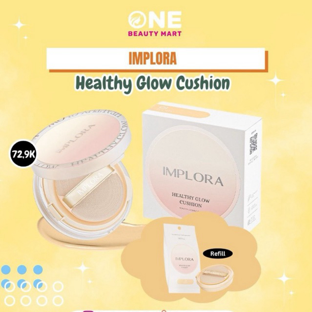 Jual IMPLORA Healthy Glow Cushion | Bedak UVA/UVB Protection | Medium ...