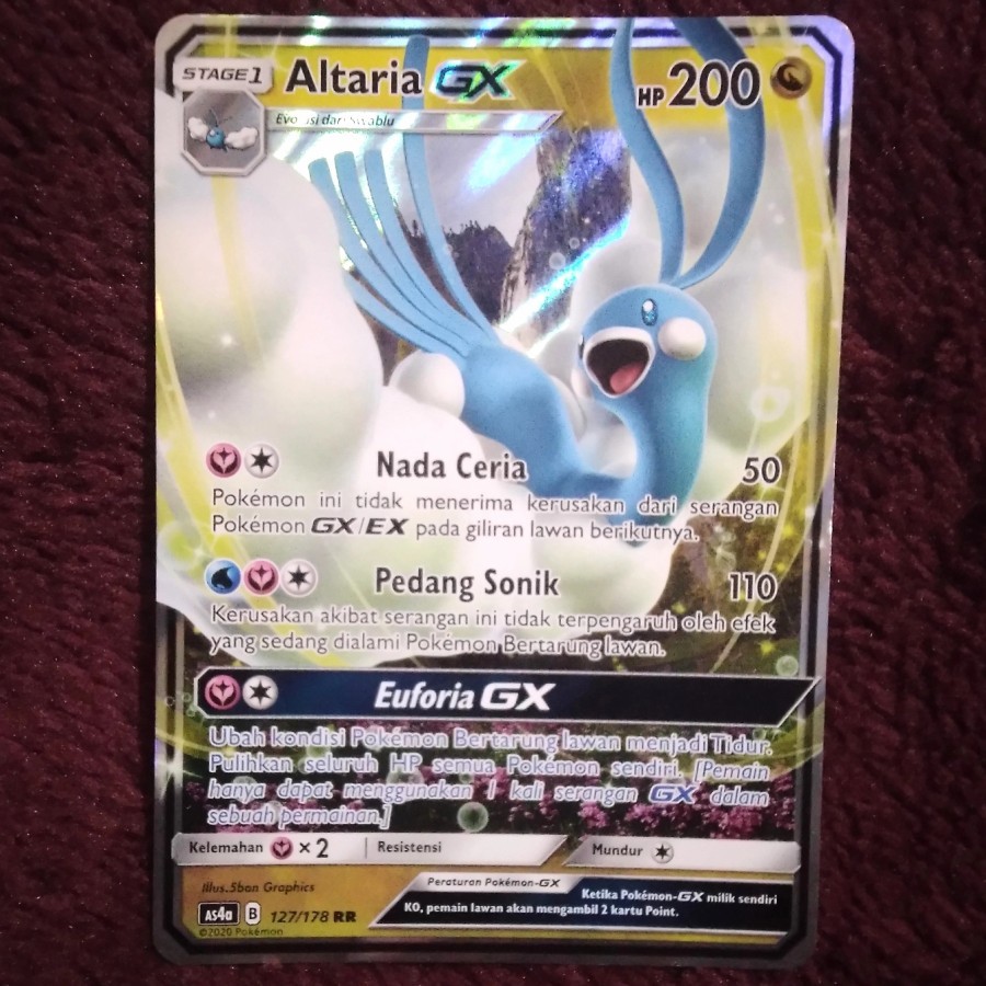 Jual Altaria GX RR as4a - Pokemon TCG Indonesia foil holo | Shopee ...