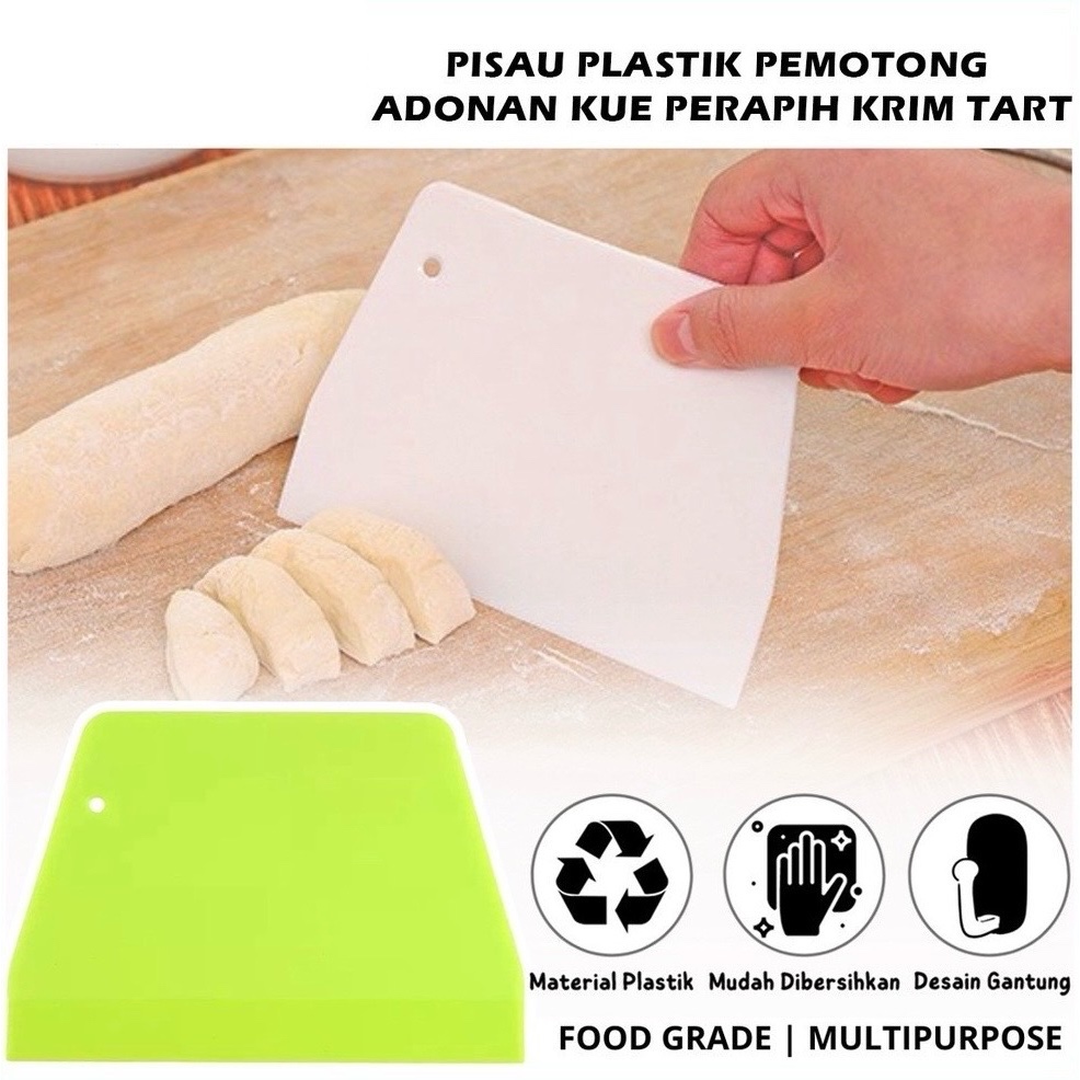 Jual SCRAPER - ALAT PEMOTONG PEMBERSIH ADONAN KUE BAHAN PLASTIK / PISAU ...
