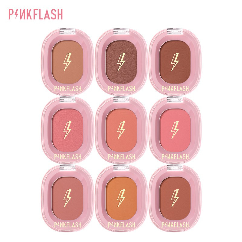 Jual PINKFLASH Blush On Matte Shimmer Cheek Makeup | Highliter Countour ...