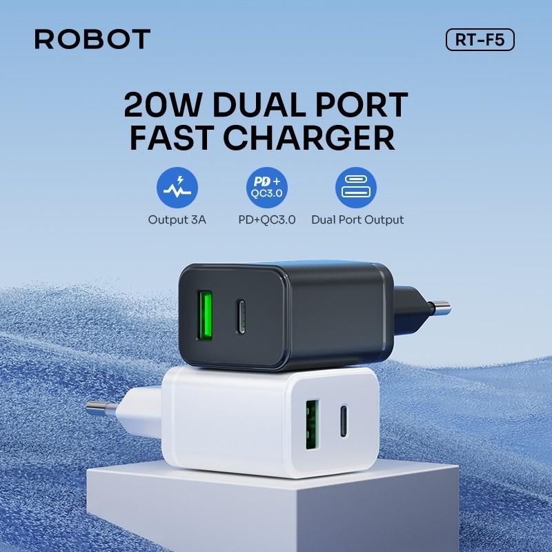 Jual ROBOT Charger RT-F5 Dual Output Port 3A With 7 Protection Garansi ...