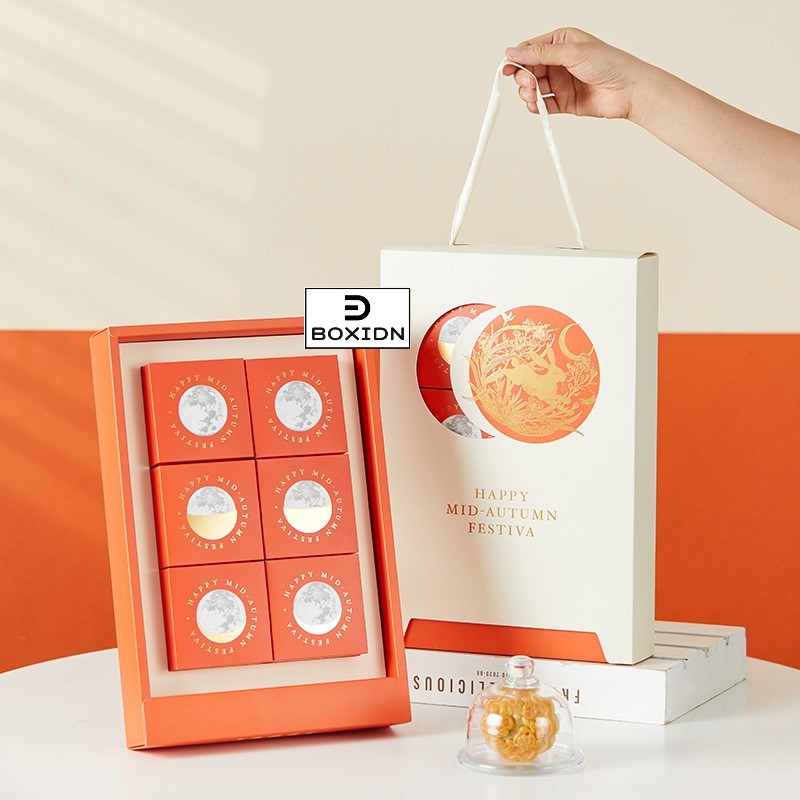 Jual Exclusive Box Mooncake sekat 6 8cm box mooncake 100gr box mooncake ...