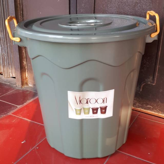 Jual Ember Plastik Jumbo Besar Great Maroon 80L / Tong Air Besar 80 ...