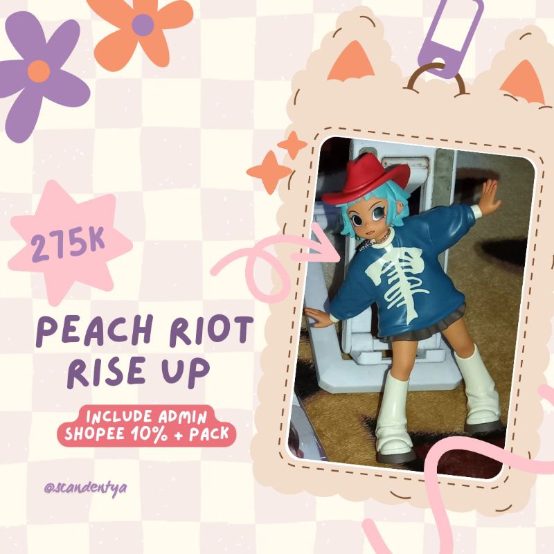 Jual Frankie Diva Peach Riot Rise Up Series Blind Box Figure x POP MART ...