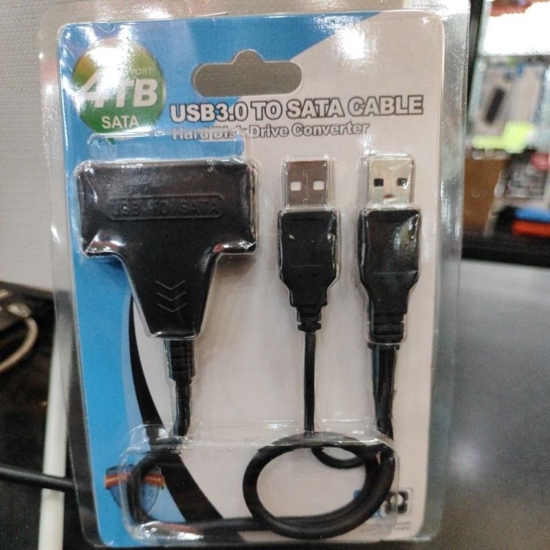 Jual Usb 30 To Sata Cable Hard Disk Drive Converter Shopee Indonesia 4749