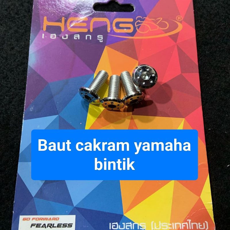 Jual BAUT HENG ORIGINAL M8x20 CAKRAM YAMAHA MOTIF BINTIK SPIRAL(harga 1 ...