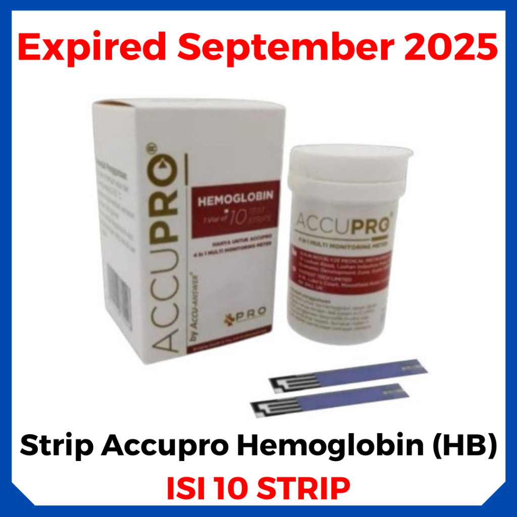 Jual Accupro Strip Tes Hemoglobin isi 10 Stik Hemoglobin Hb | Shopee ...