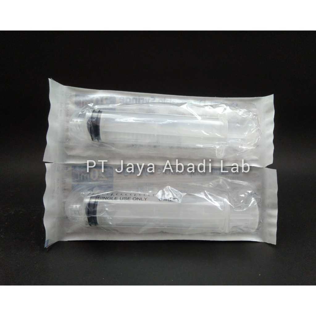 Jual disposable syringe 20ml 20 cc 20cc 20 cc onemed ecer lubang tengah luerlock tip | Shopee ...