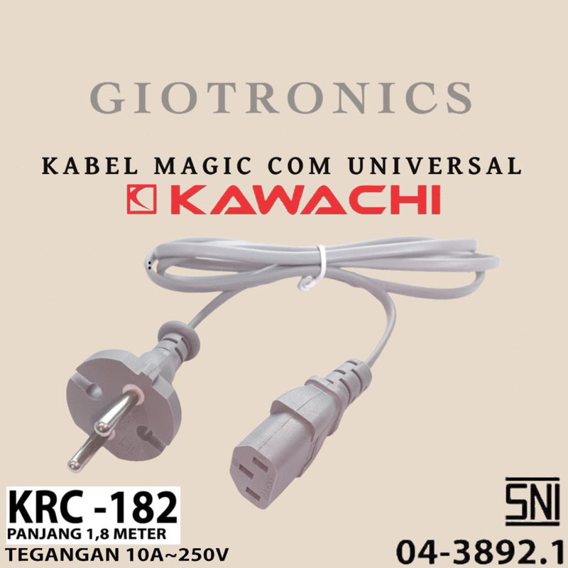 Jual KABEL RICE COOKER UNIVERSAL 3 LUBANG PANJANG 1,8 METER | Shopee ...