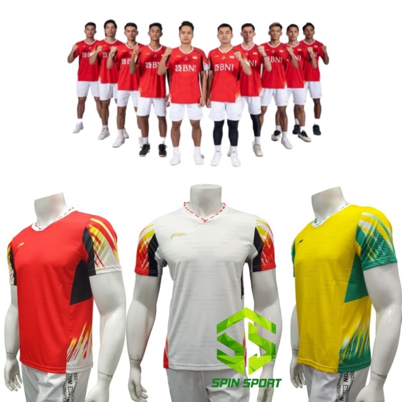 Jual [L2418] Grosir Baju Lining Li-Ning Indonesia Nationale Team Import ...